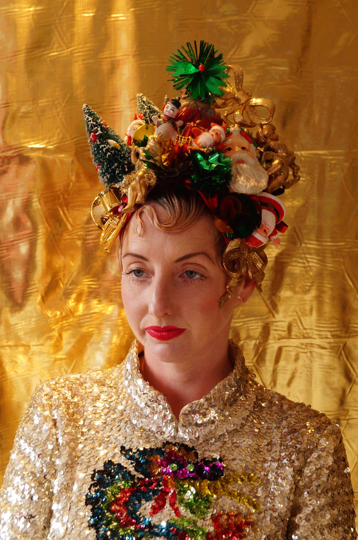 Kitsch Collection Vintage Traditional Christmas Baubles Headpiece ...