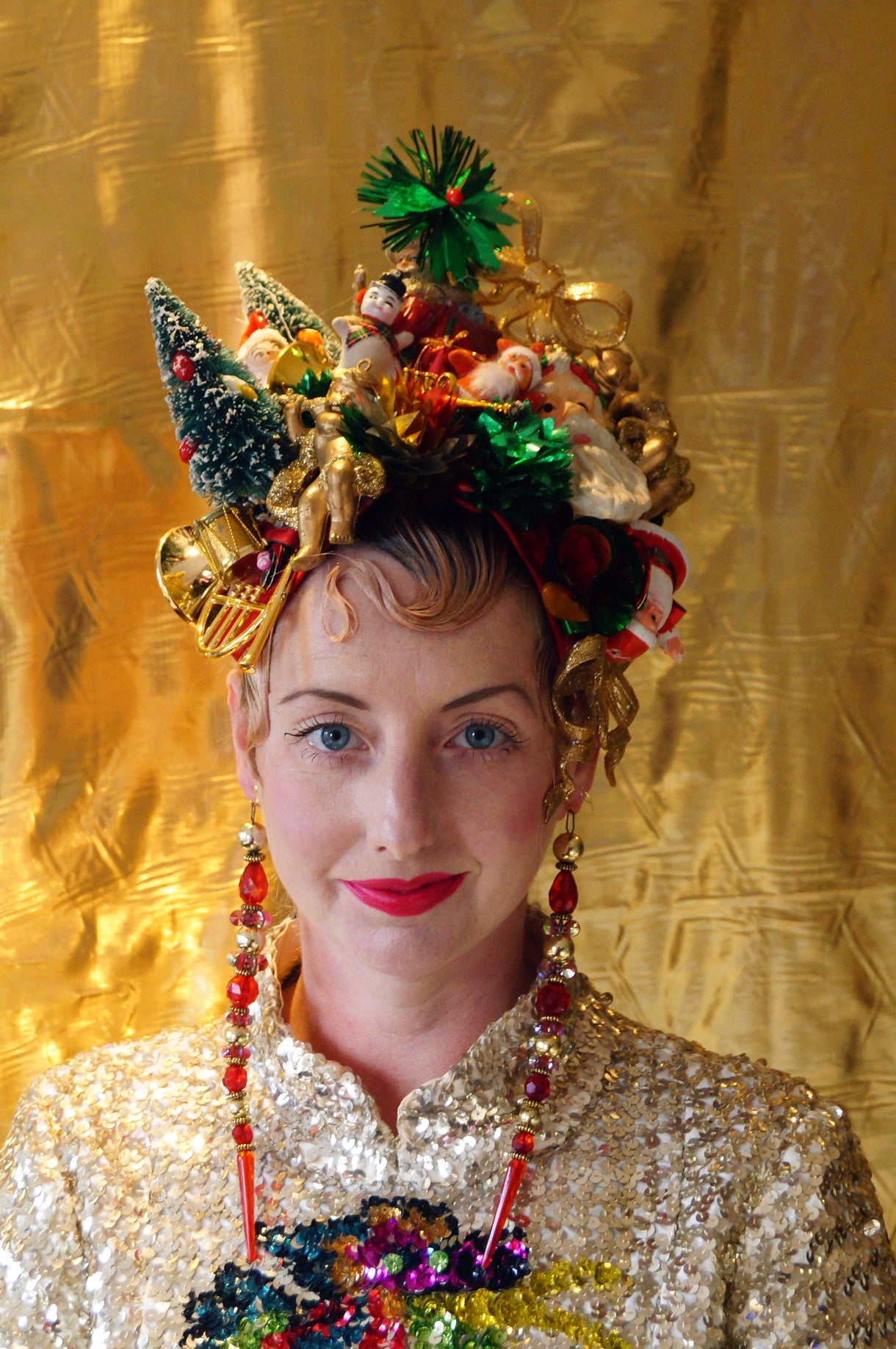 Kitsch Collection Vintage Traditional Christmas Baubles Headpiece ...