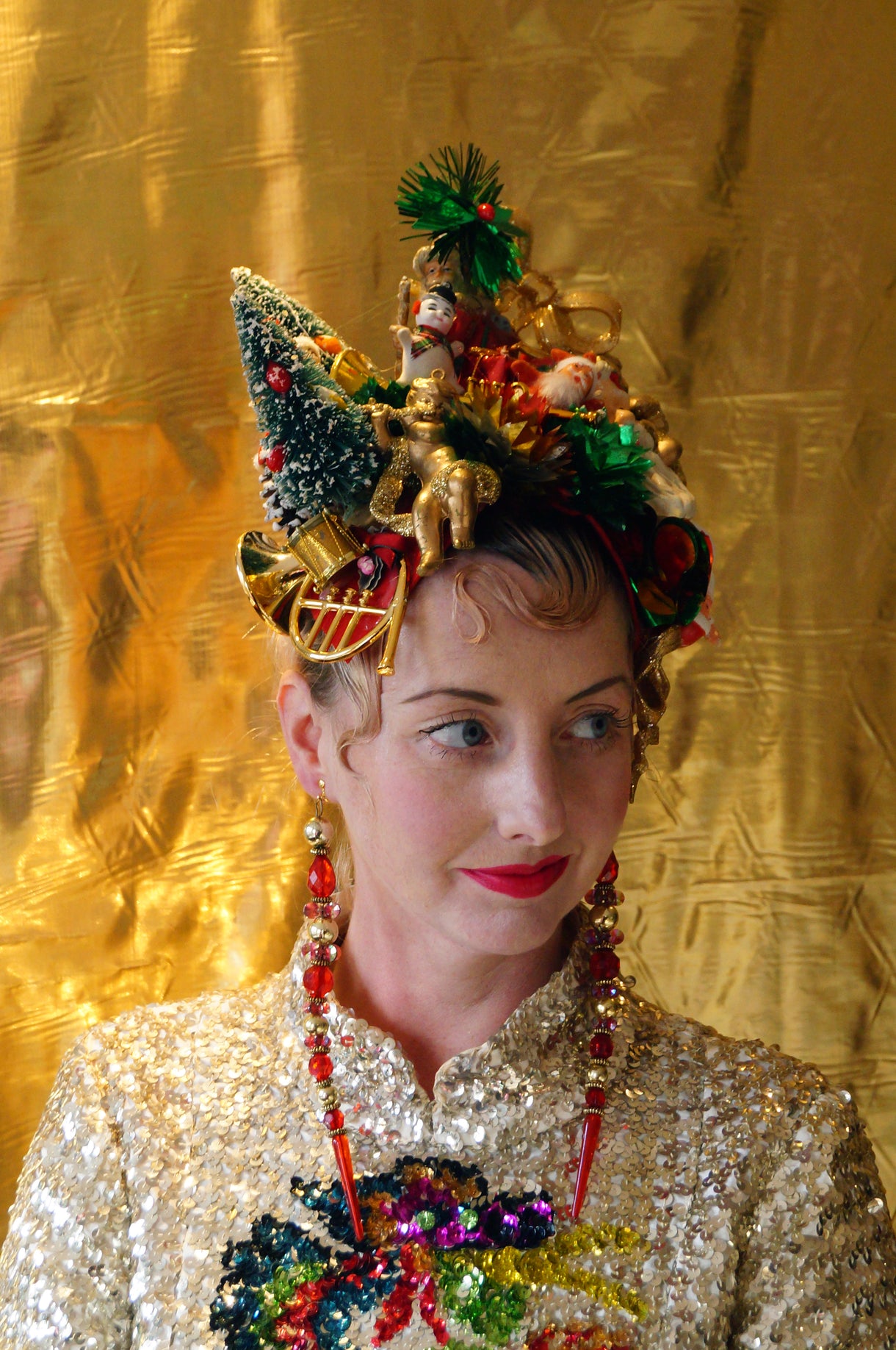 Kitsch Collection Vintage Traditional Christmas Baubles Headpiece ...