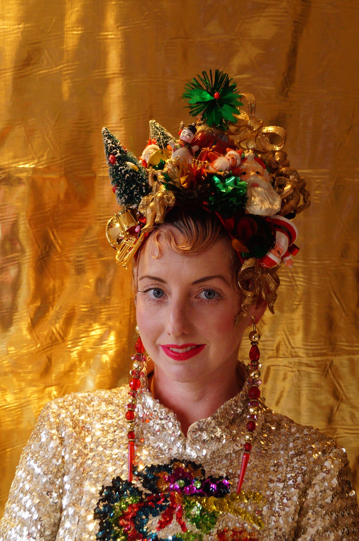 Kitsch Collection Vintage Traditional Christmas Baubles Headpiece ...