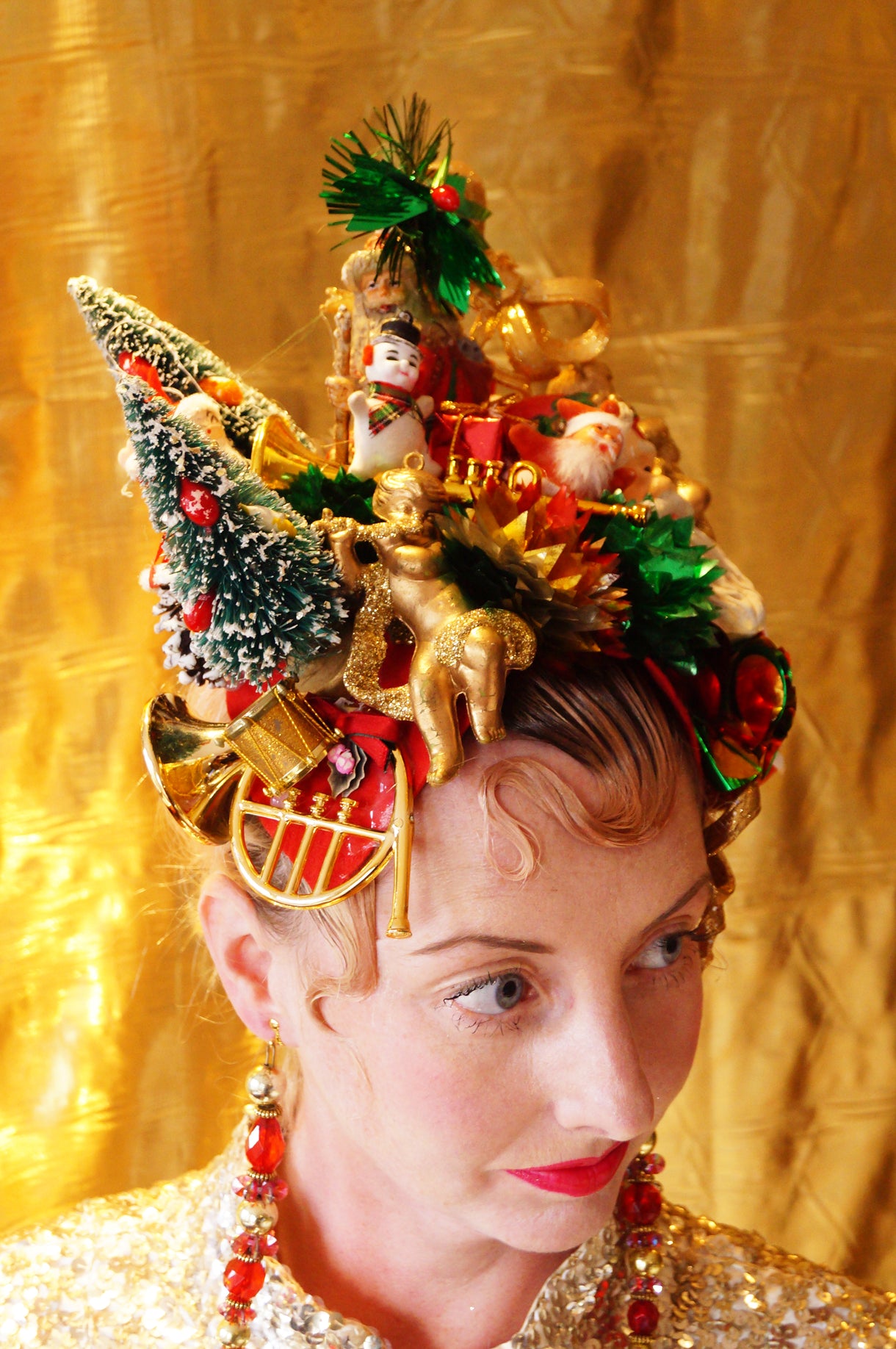 Kitsch Collection Vintage Traditional Christmas Baubles Headpiece ...