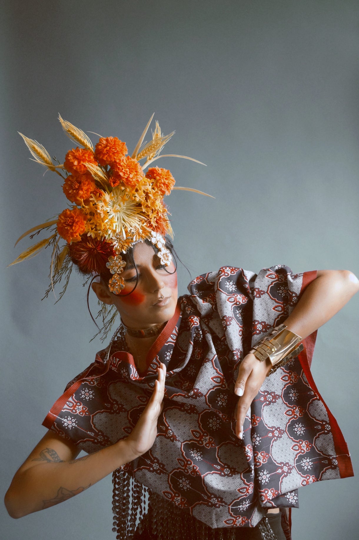 Tribal wild flower Crown Burning man Festival Headdress – Fumbalinas