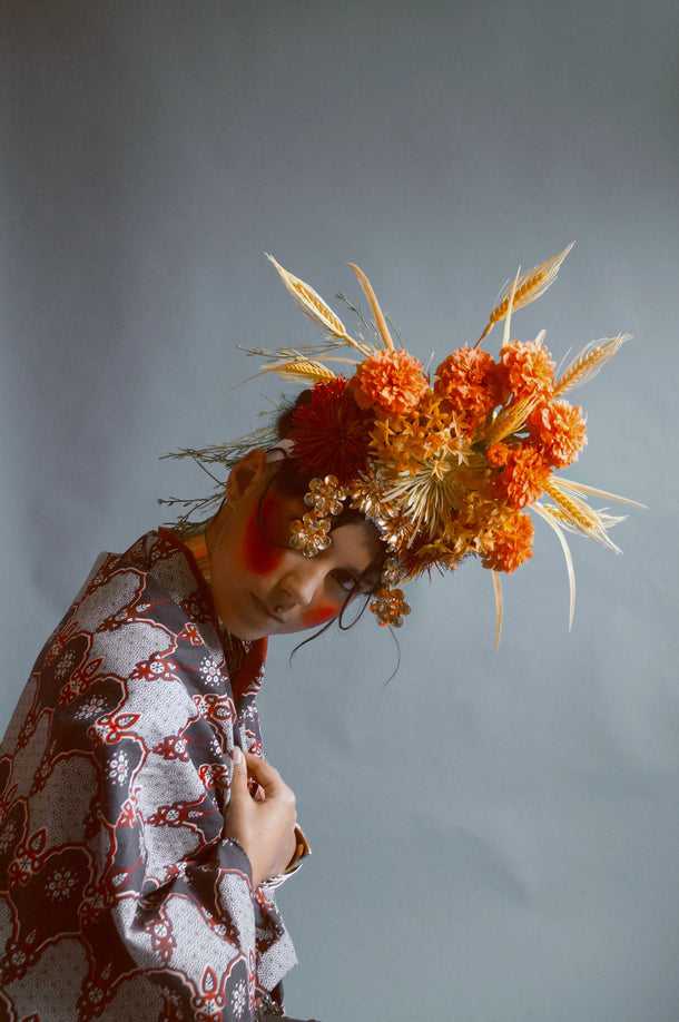 Tribal wild flower Crown Burning man Festival Headdress – Fumbalinas